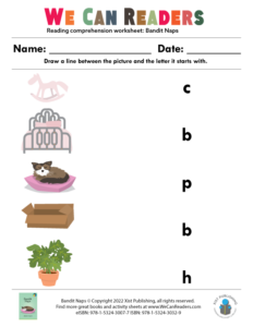 Bandit-naps-Worksheet - We Can Readers